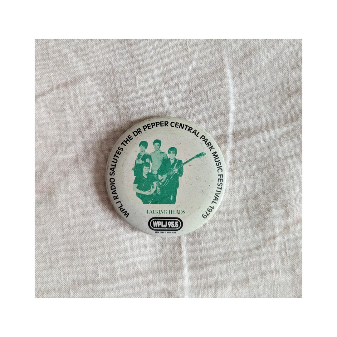 Vintage WPLJ Radio Talking Heads 1979 Concert Pin - Etsy