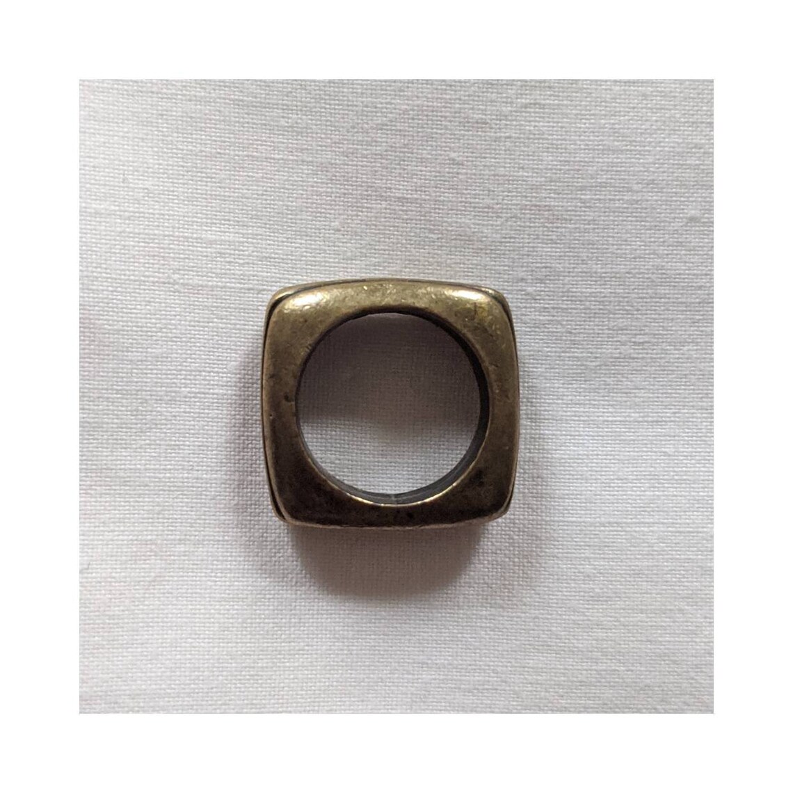 Vintage Square Signed Metal Pointus Pewter Ring | Etsy