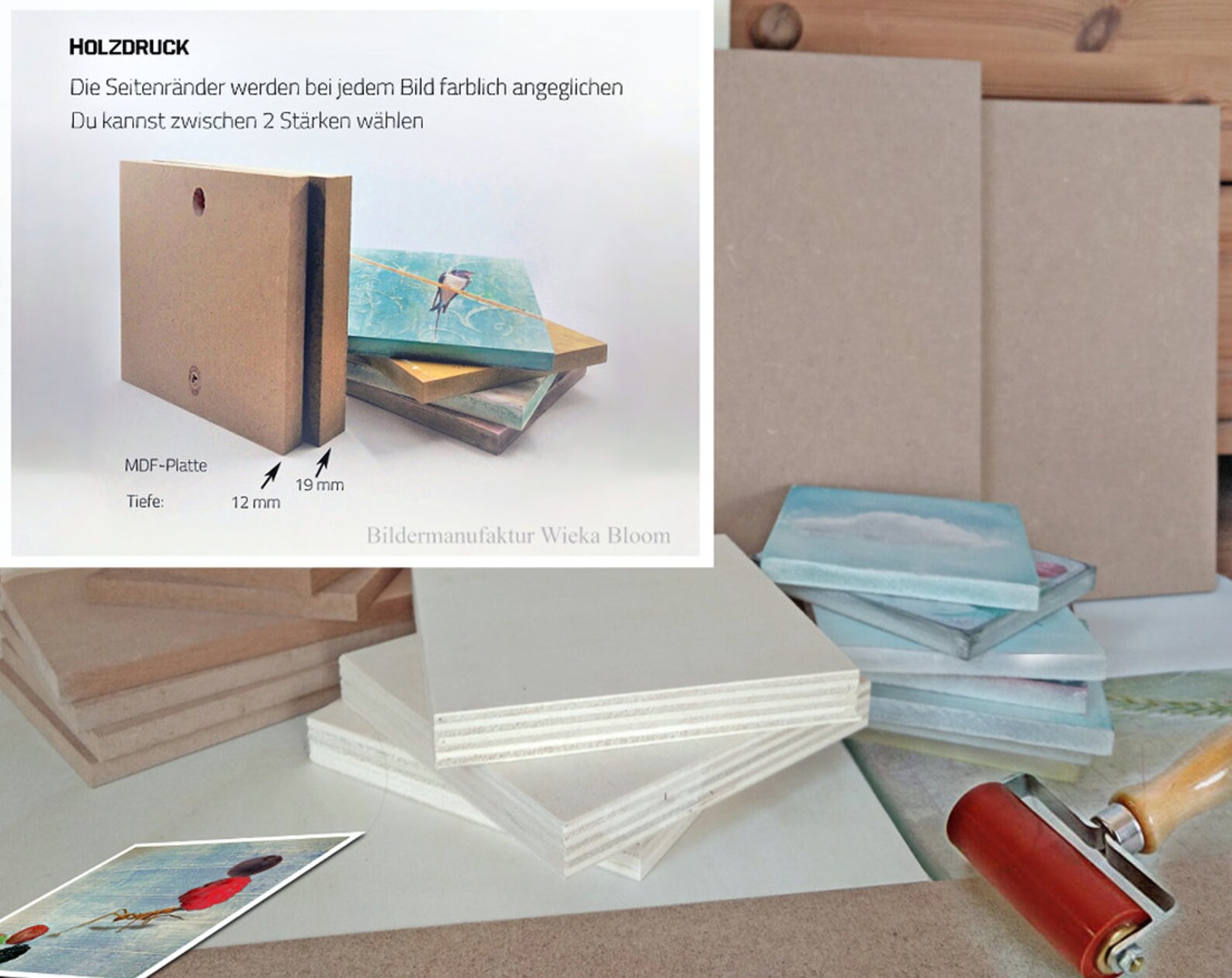 MEERWEH DUO Maritimes Bild auf Holz Leinwand Kunstdruck Meer | Etsy