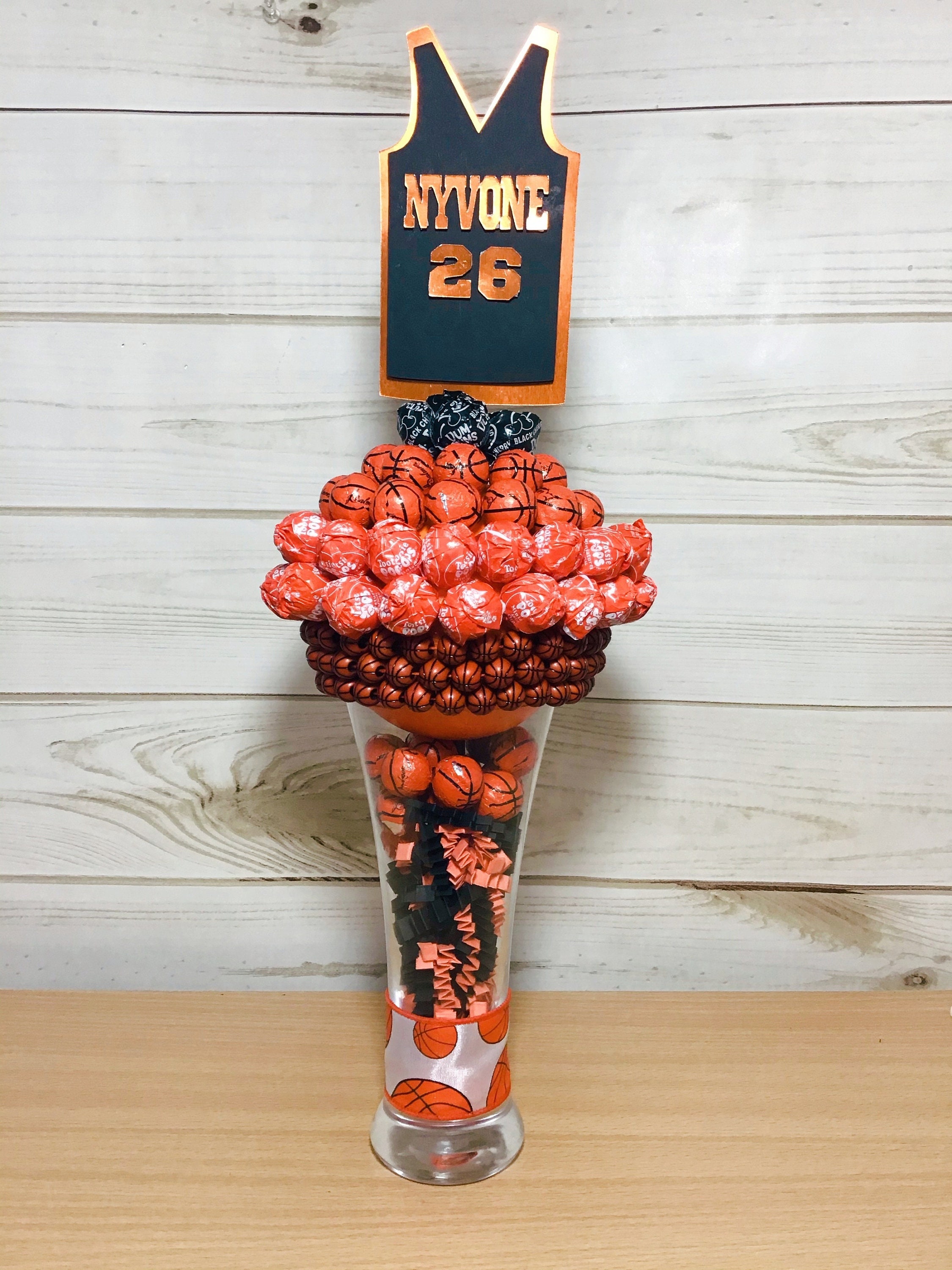 1217 BASKETBALL LOLLIPOP/CHOCOLATE Centerpiece Basketball | Etsy