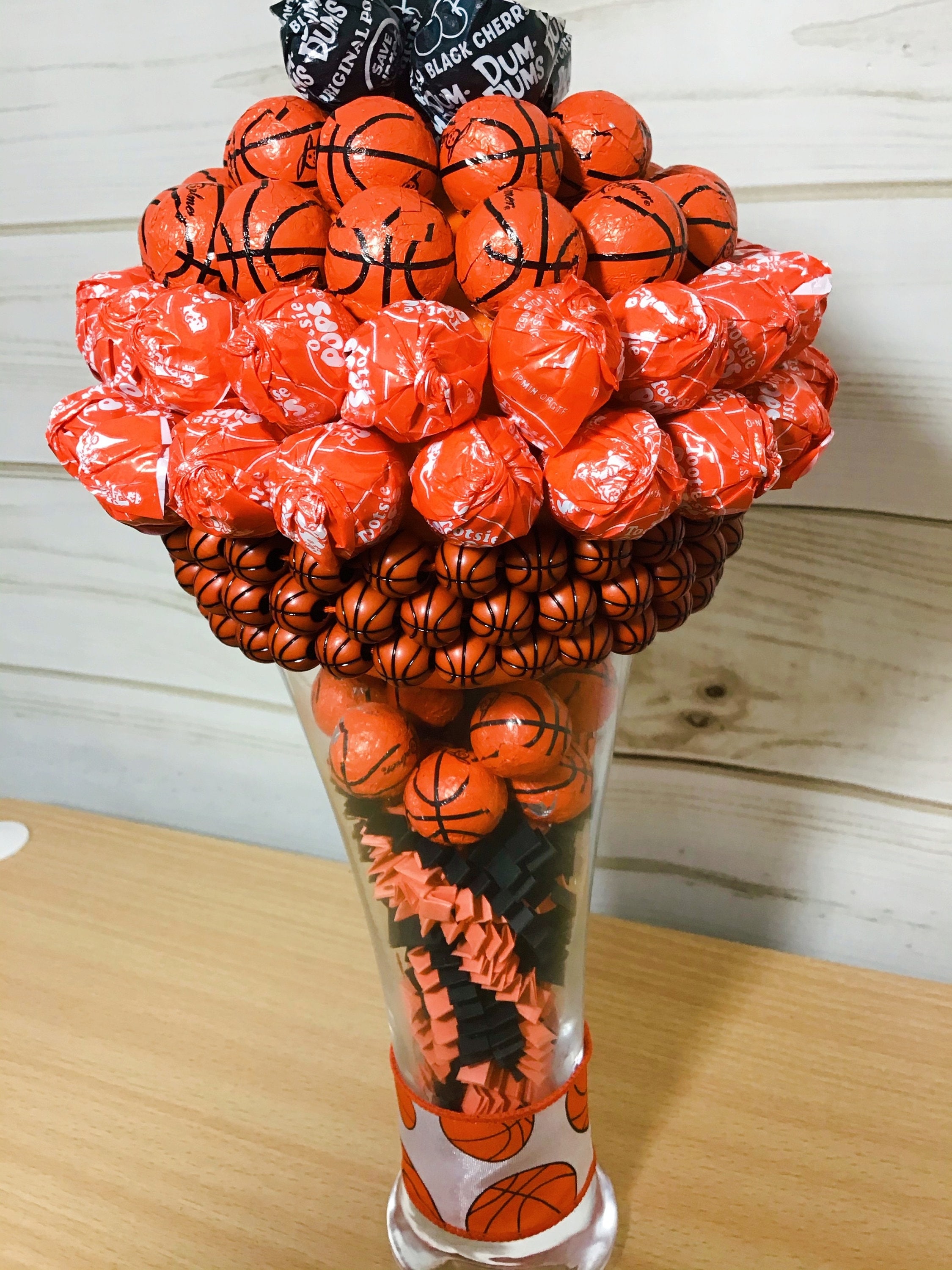 1217 BASKETBALL LOLLIPOP/CHOCOLATE Centerpiece Basketball | Etsy