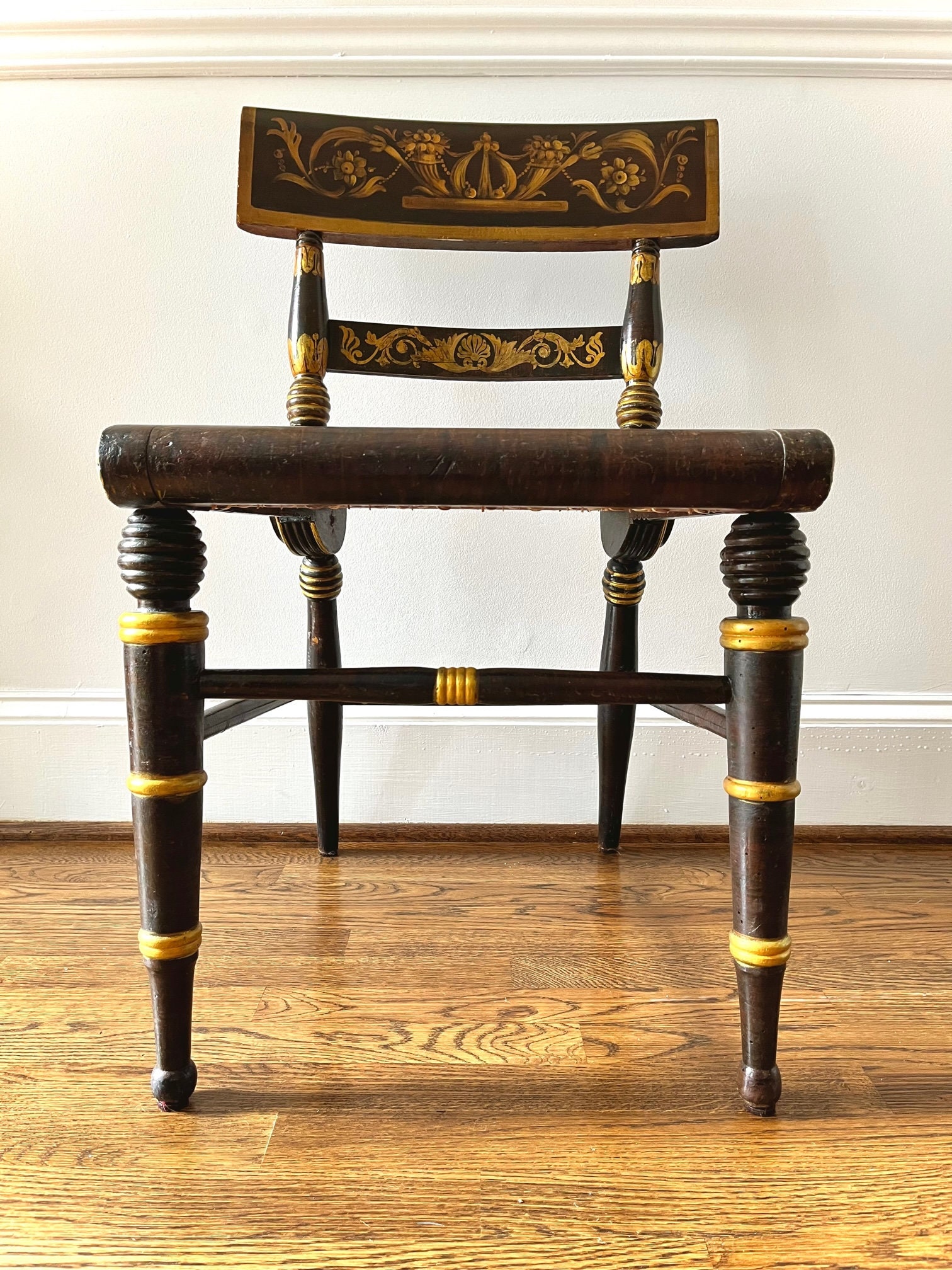Pair of Baltimore Fancy Chairs With Painted Neoclassical Decoration ...