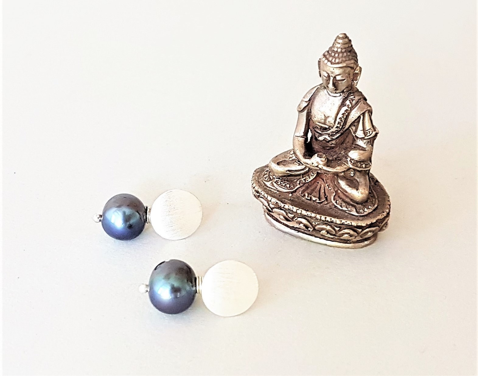 Echte Perlen Ohrstecker 925 Silber Ohrringe mit - Etsy