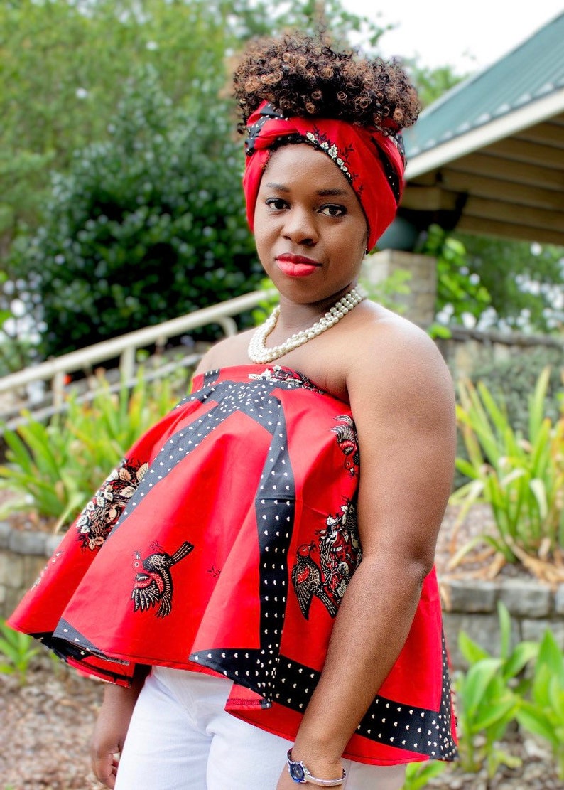 Ankara Tube Top/african Print Tube Top/african Maternity - Etsy