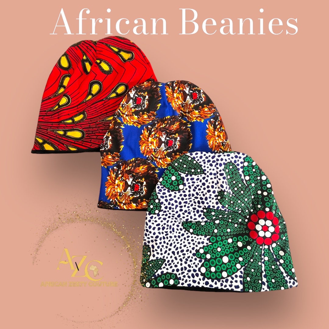 African Beanie Hats/ Ankara Beanie for Everyone/ Unisex Accessories for ...