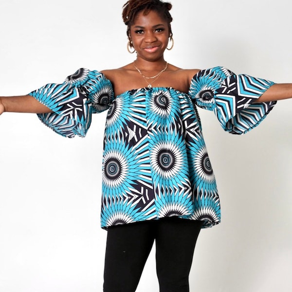 African Print Top - Etsy
