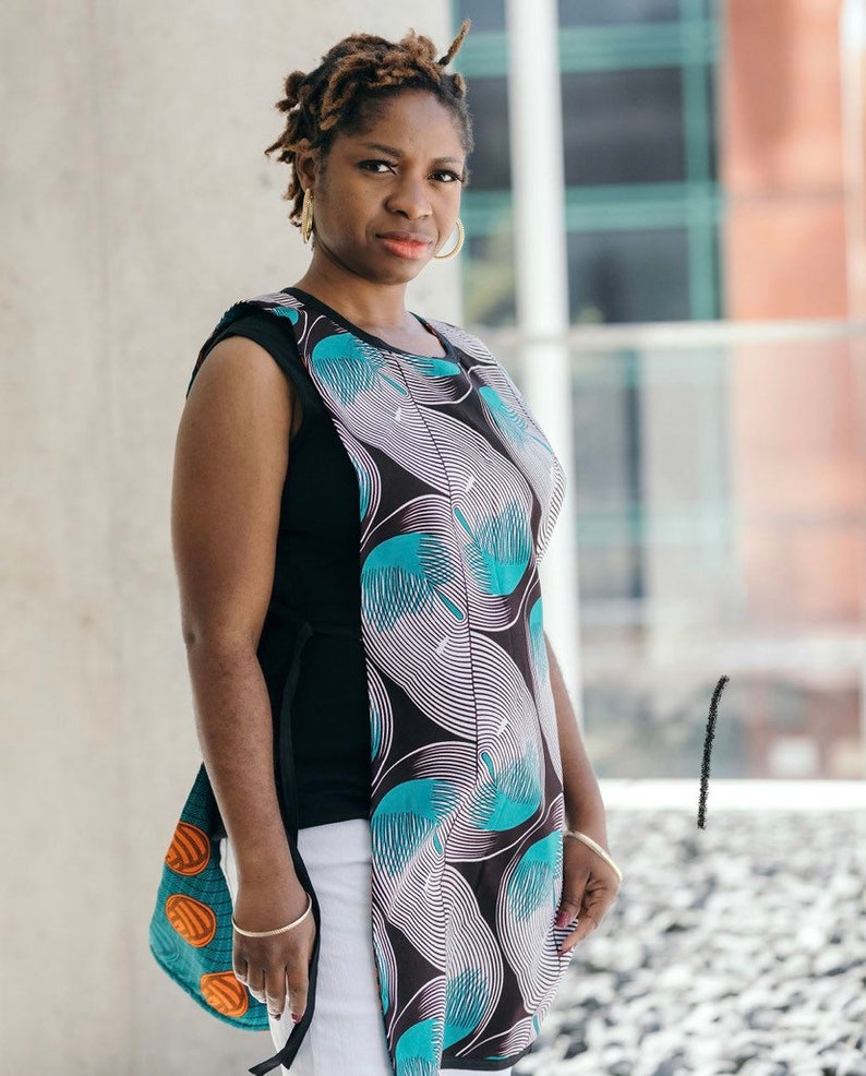 Reversible Ankara Cape Top: African Print Poncho Shawl - Etsy