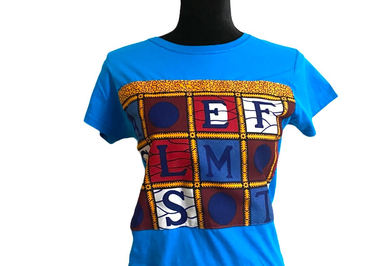 Teachers Alphabet Outfit/ African Print Applique | Etsy