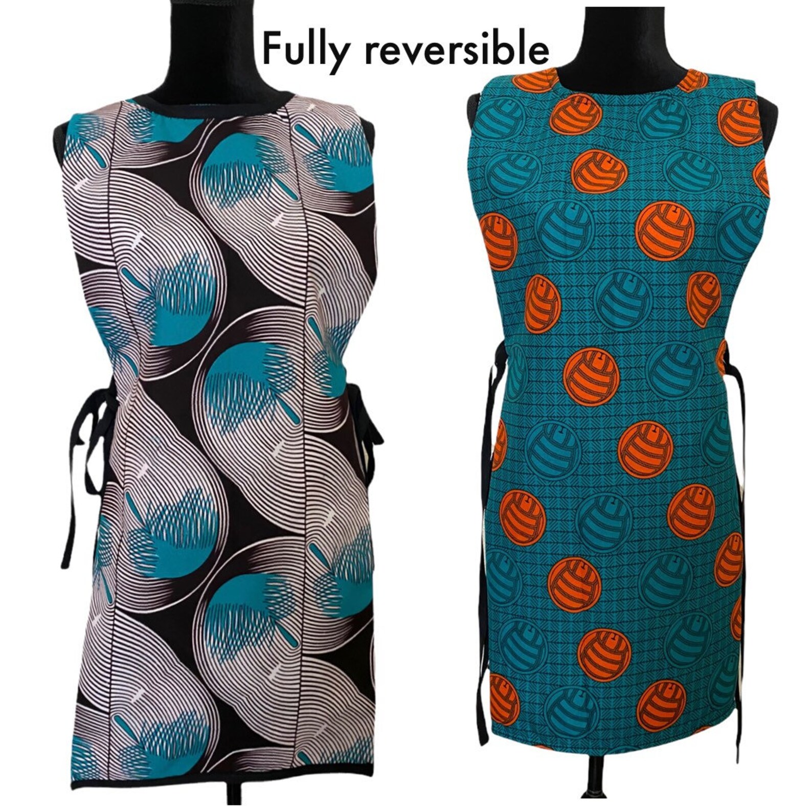 African Print Reversible Apron Cape Ankara Cape Top African - Etsy