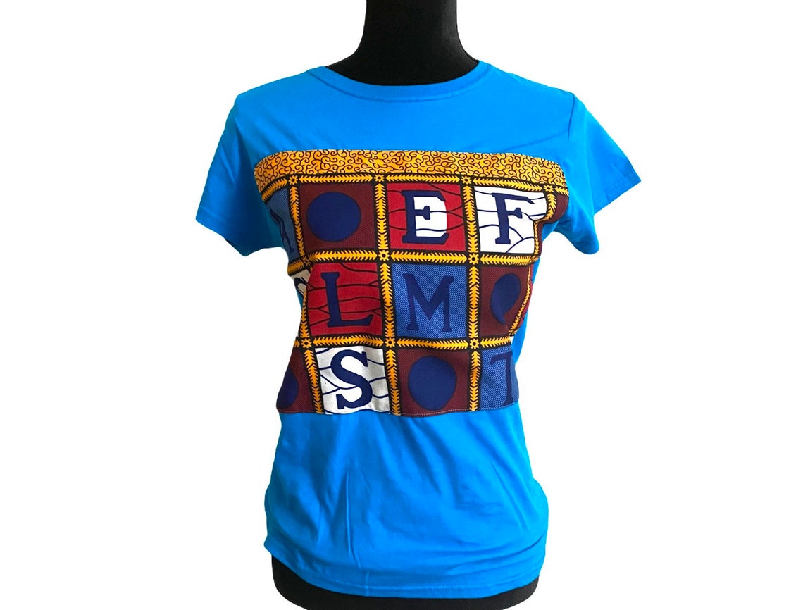 Teachers Alphabet Outfit/ African Print Applique | Etsy