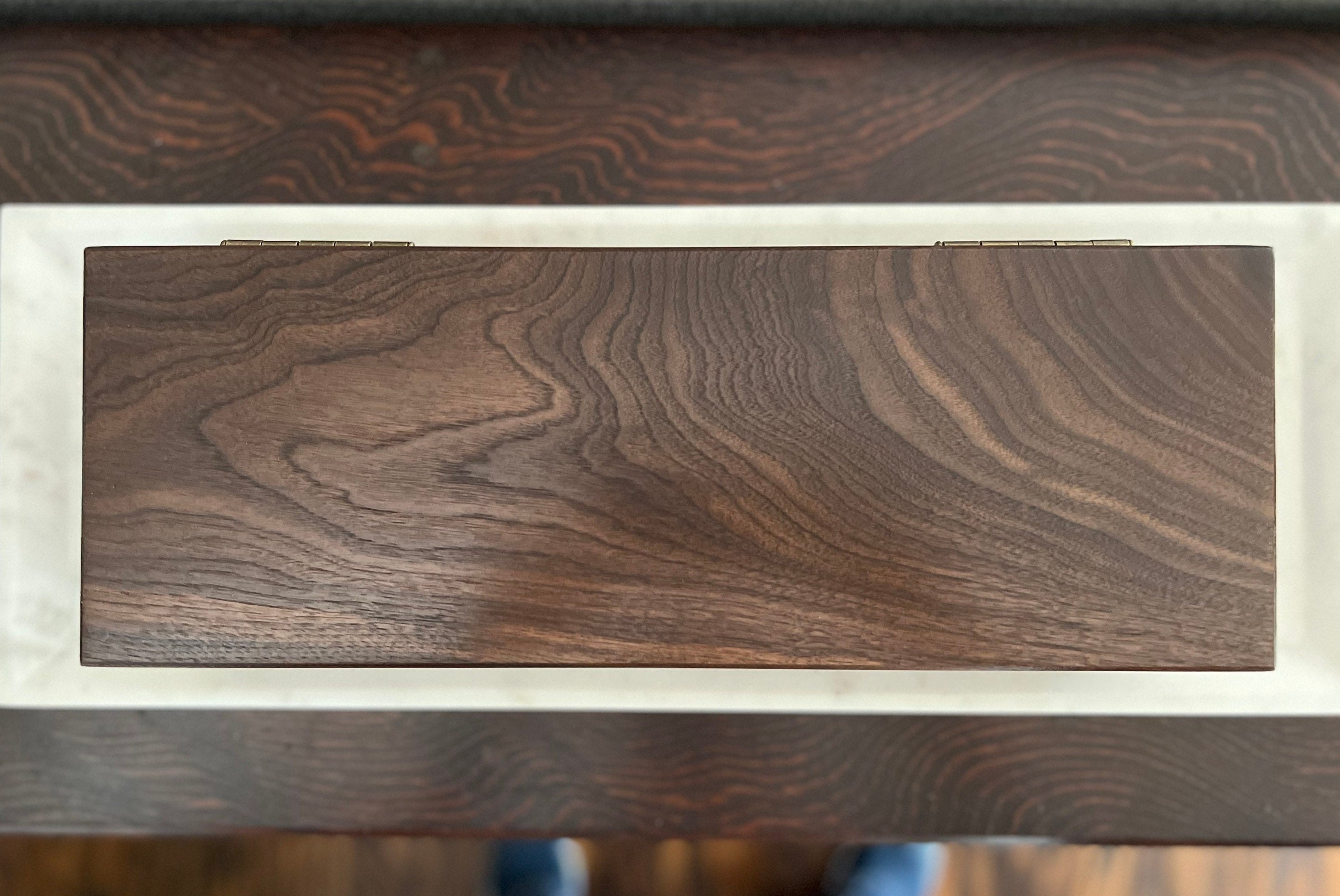 Hand Made Solid Walnut Box. 15 3/4 Long by 5 1/2 - Etsy