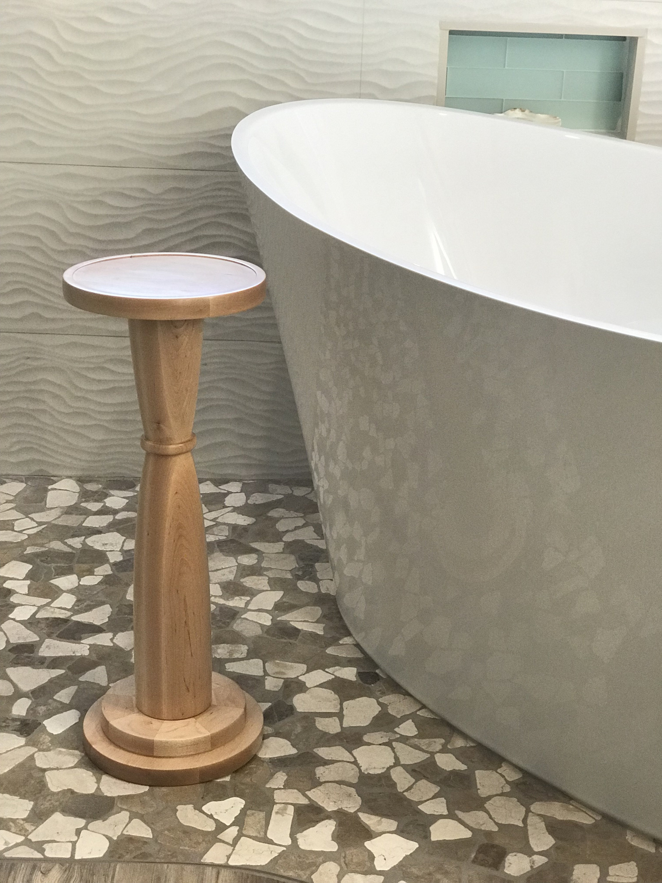 Bathtub Table, 24 Tall, Vessel Tub Table, Drink Table, Accent Table ...