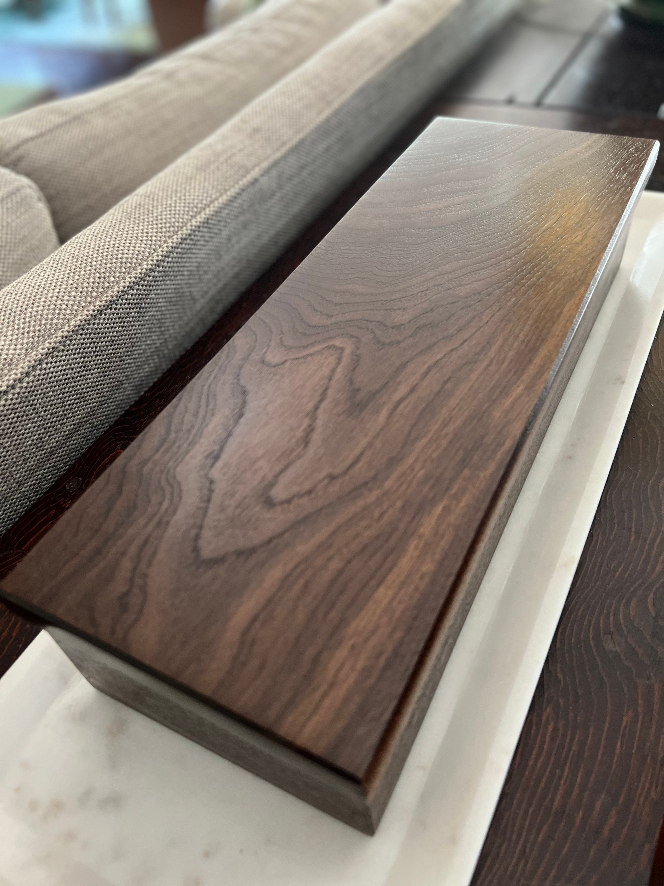 Hand Made Solid Walnut Box. 15 3/4 Long by 5 1/2 - Etsy