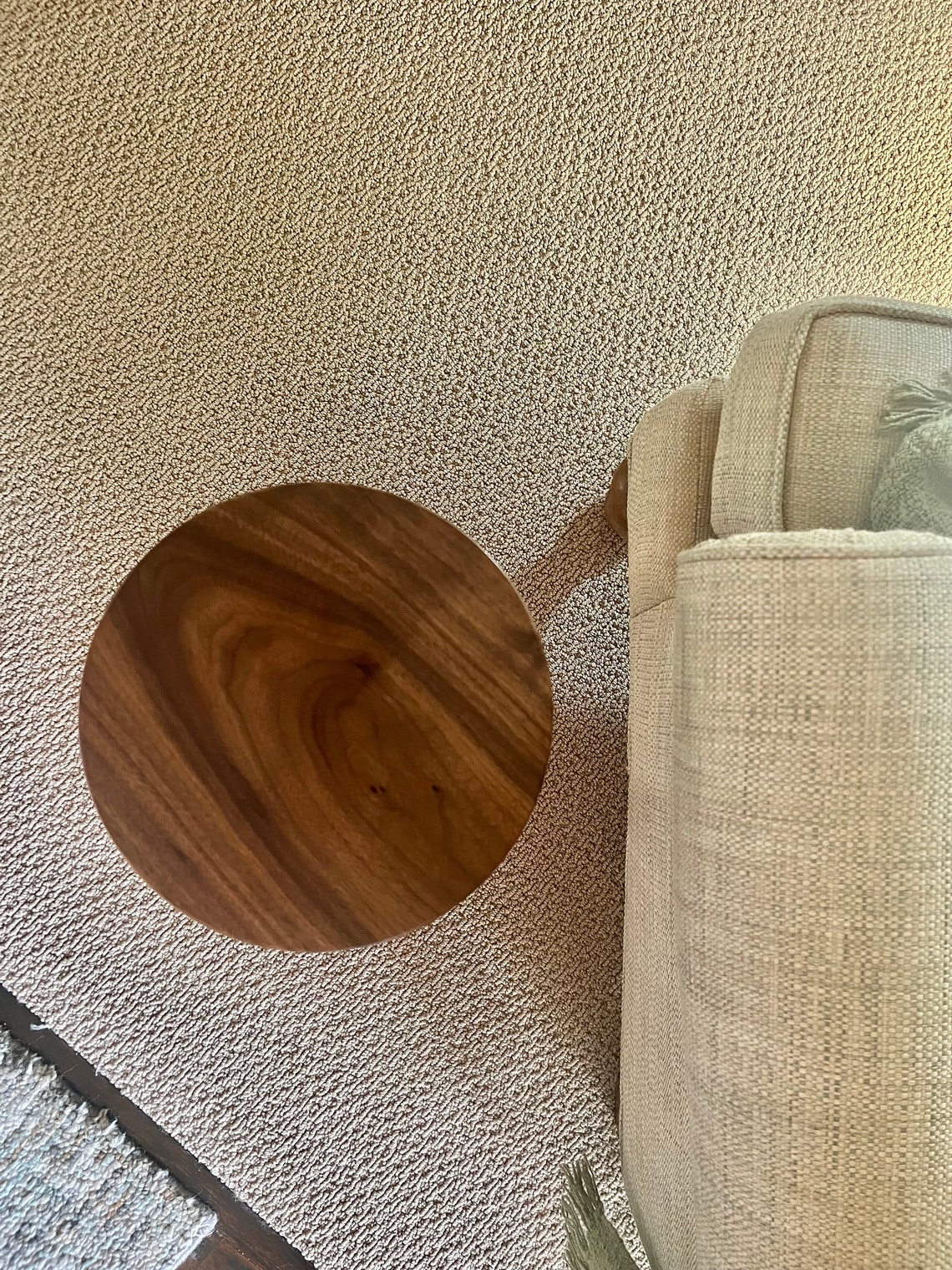 Handmade Solid Walnut Drink Table: Contemporary Martini Table - Etsy