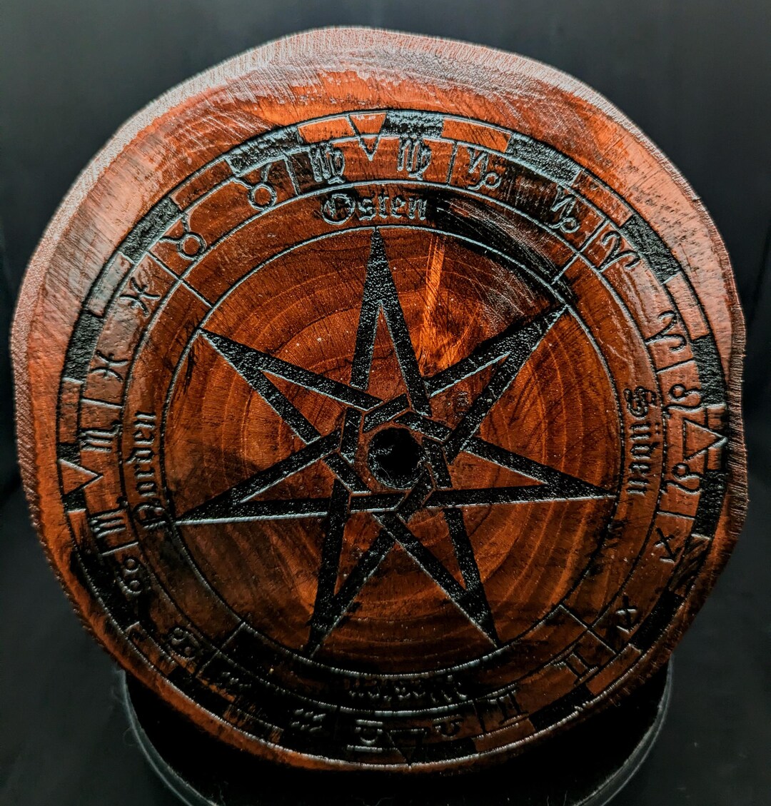 Pentacle / Magic Compass With Heptagram - Etsy