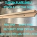 Red Oak Plate Shelf: Handmade Ledge Rail, Collectible Display - Etsy