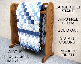 Vintage Solid Oak Quilt Rack - Etsy