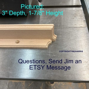 Red Oak Plate Shelf: Handmade Ledge Rail, Collectible Display - Etsy