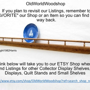 Handcrafted Oak Plate Shelf: Lacquered Display Ledge, Custom Lengths - Etsy