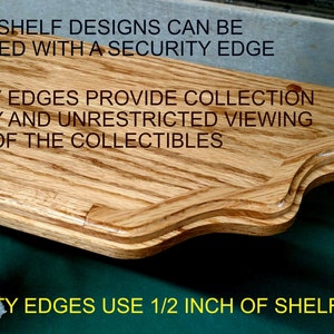 Red Oak Plate Shelf: Handmade Ledge Rail, Collectible Display - Etsy