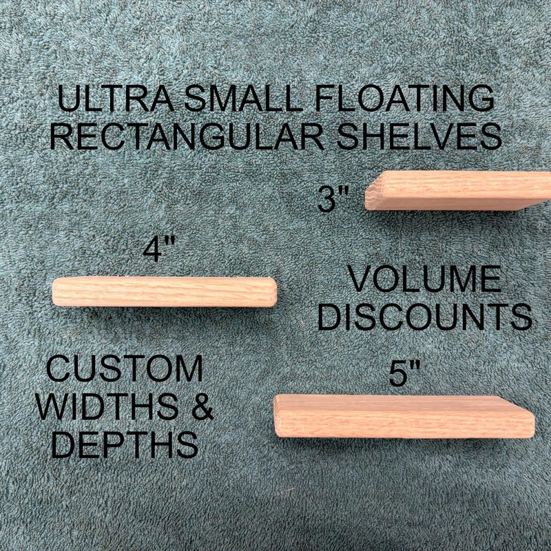 Oak Mini Floating Shelf - Etsy
