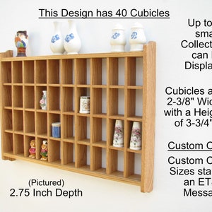 Handcrafted Red Oak Shadow Box - Wall Curio Cabinet Display - Etsy