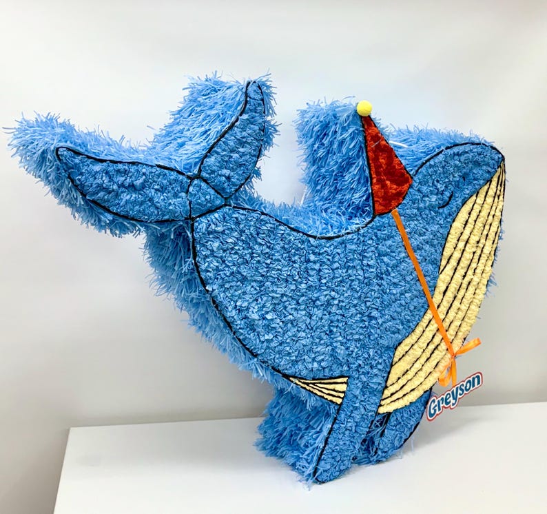 Whale Piñata Blue Whale Piñata for Birhthday - Etsy