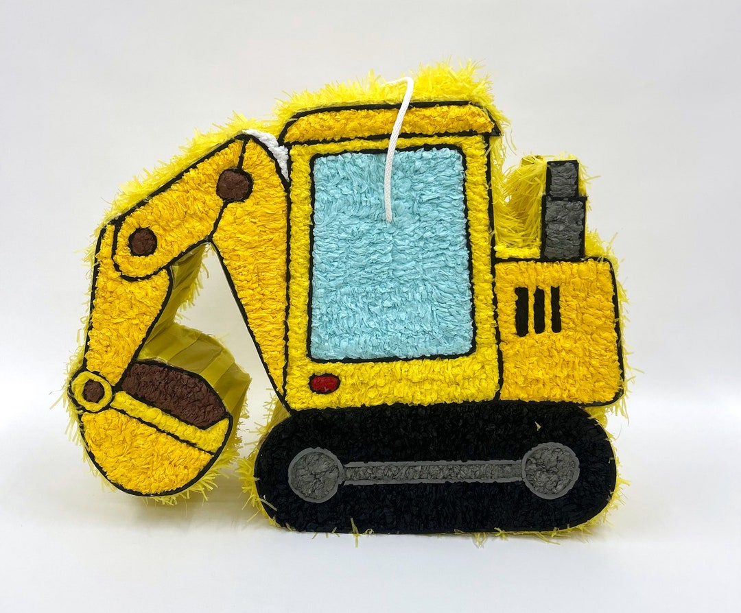 Excavator Construction Piñata - Etsy