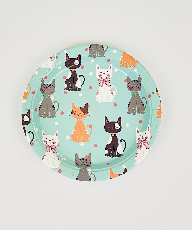 Cat Party Tableware - Etsy