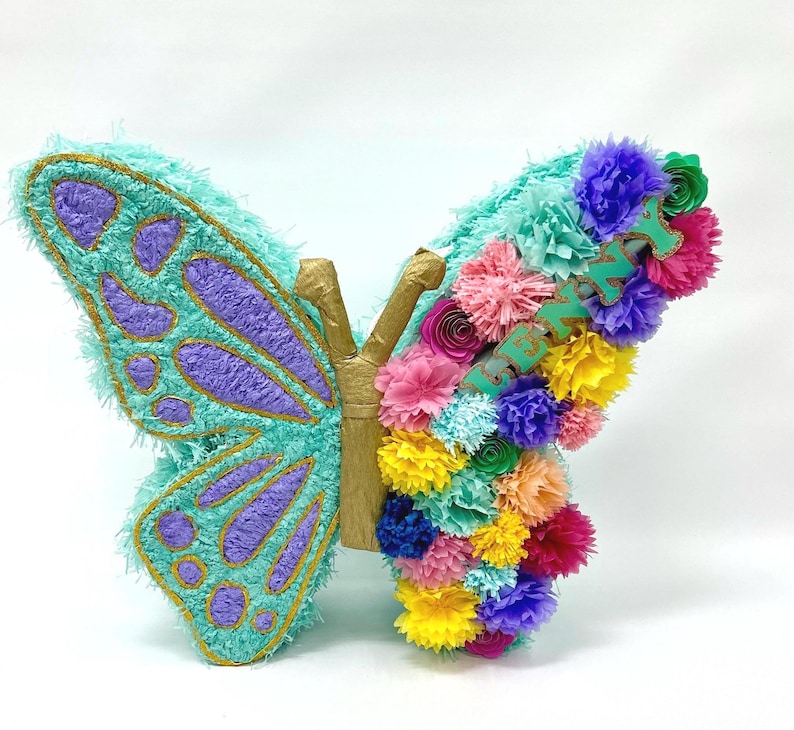Butterfly Piñata, Flowers and Butterflies Party Piñata - Etsy