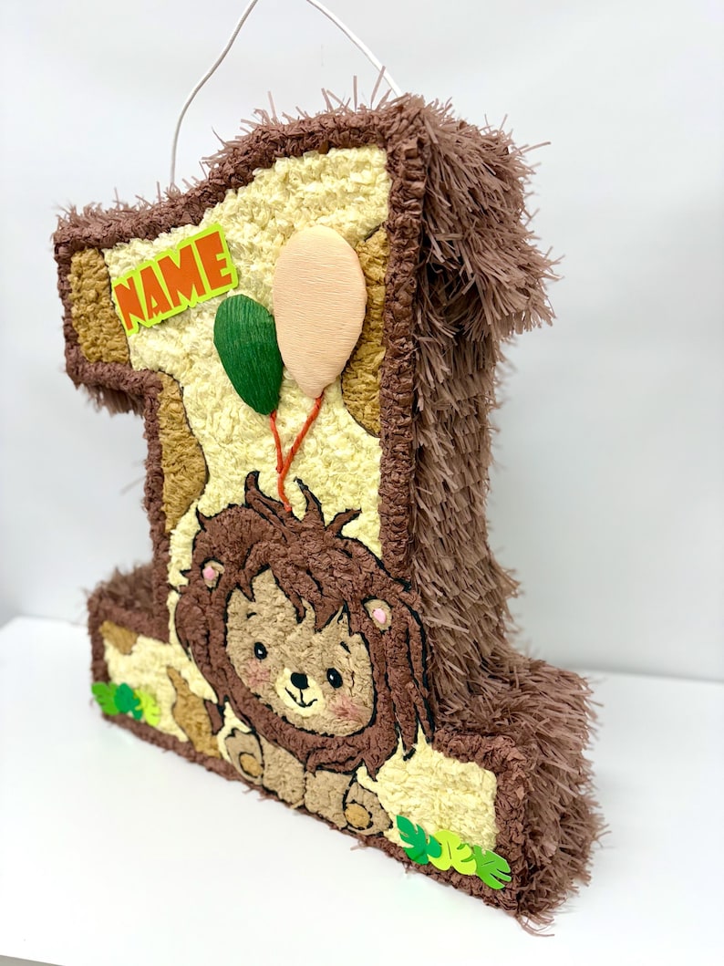 Lion Piñata, Animals of the Jungle Piñata, Zoo Piñata, First Year ...