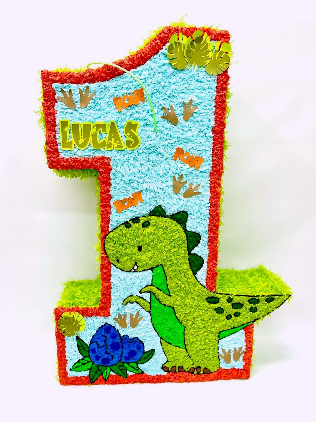 Dinosaur Piñata on Number/first Year Piñata/ T-rex Piñata - Etsy