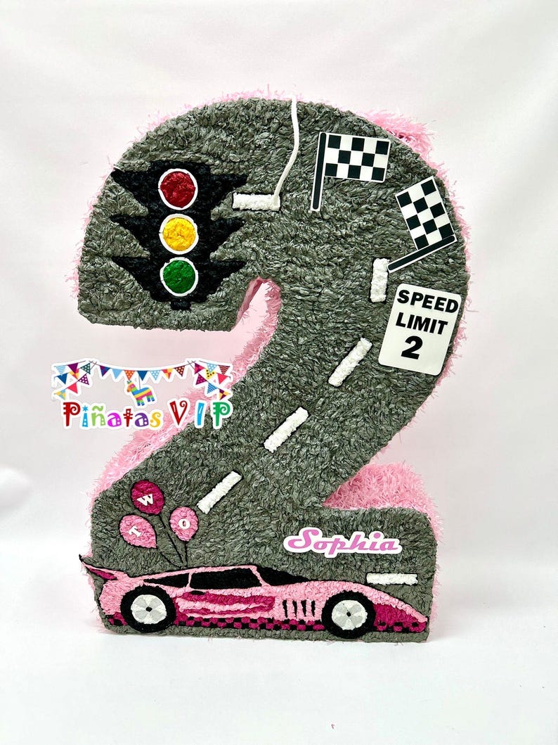 Sports Car Number Pinata - Etsy
