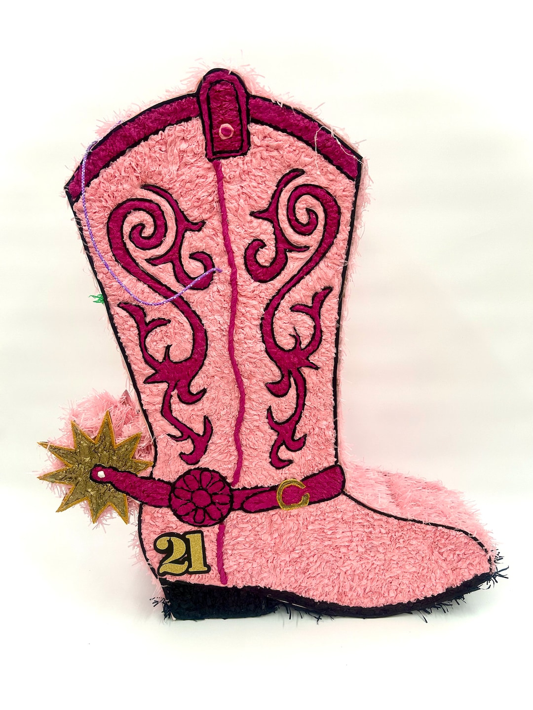 Girl Boot Piñata/texan Girl Piñata/pink Boot Piñata - Etsy