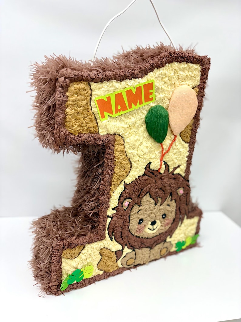 Lion Piñata, Animals of the Jungle Piñata, Zoo Piñata, First Year ...