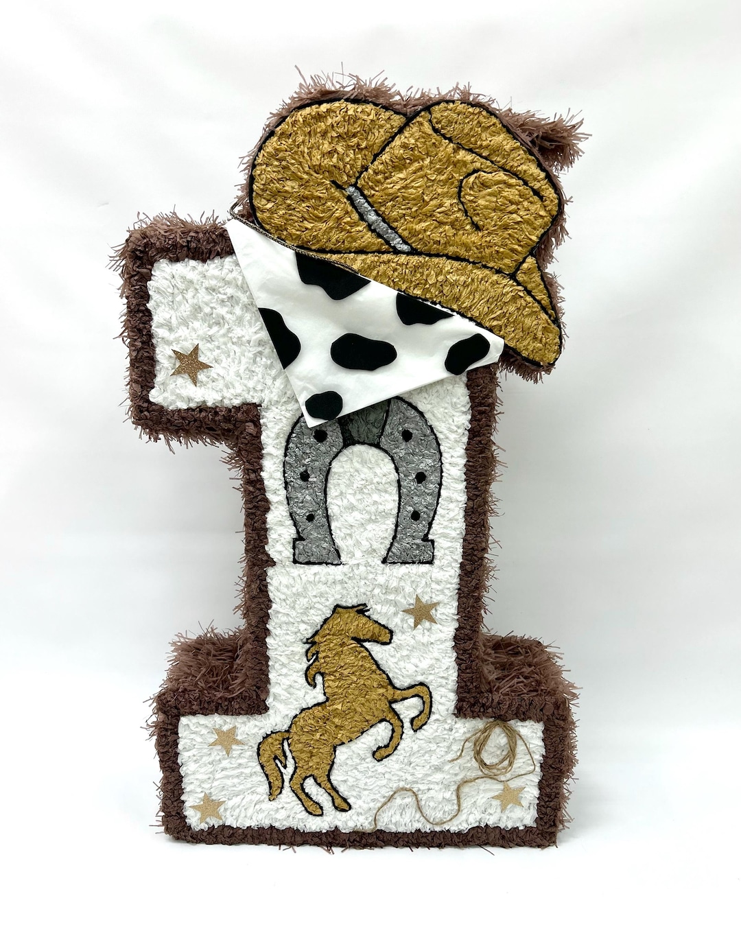 Cowboy Piñata/first Year Cowboy Piñata - Etsy