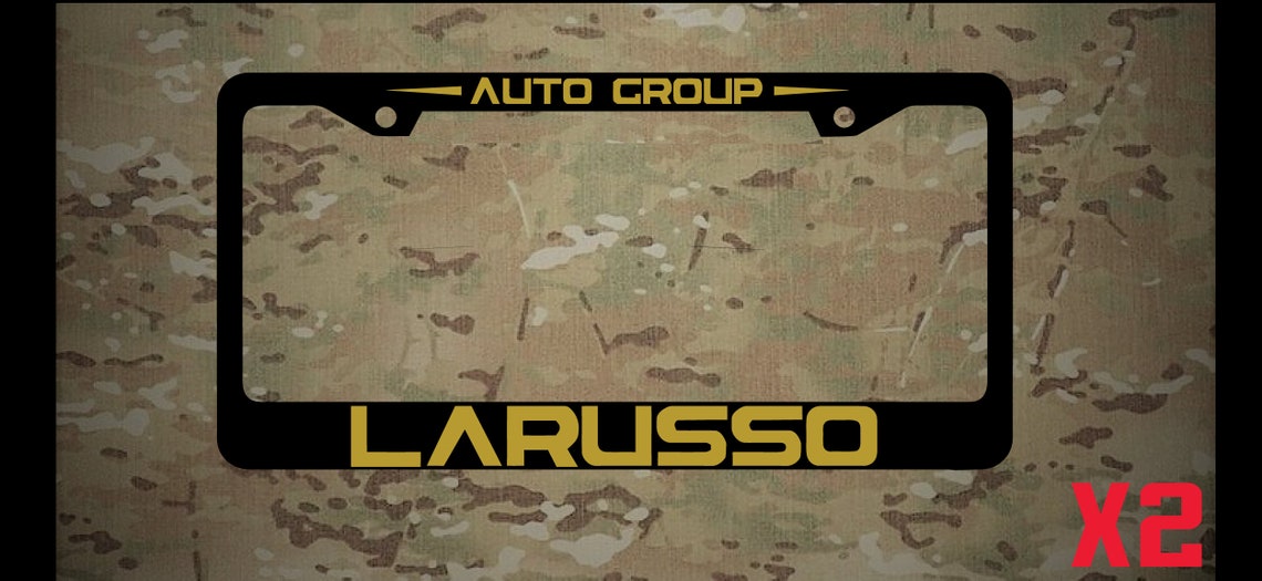 LARUSSO AUTO GROUP Cobra Kai Plastic License Plate Frame Holder Vinyl ...
