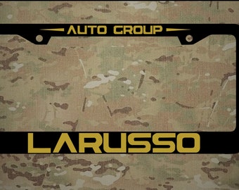 LARUSSO AUTO GROUP Cobra Kai Plastic License Plate Frame Holder Vinyl ...