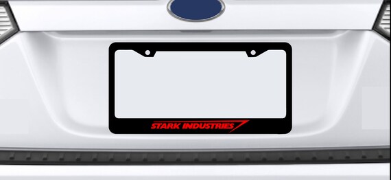 Stark Industries Iron Man Plastic License Plate Frame Holder - Etsy