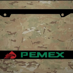 Pemex Mexico Gas Station Plastic License Plate Frame Holder Vinyl Decal ...
