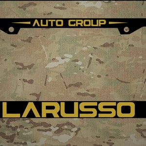 LARUSSO AUTO GROUP Cobra Kai Plastic License Plate Frame Holder Vinyl ...