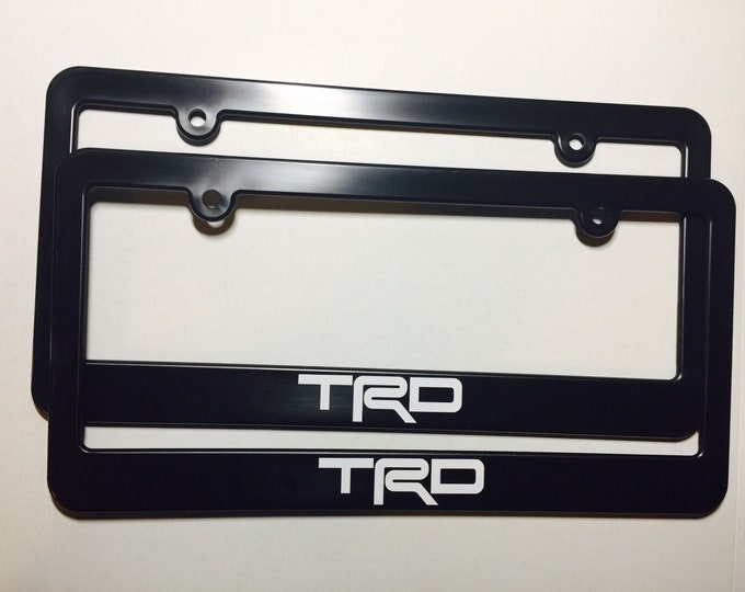 Toyota Racing Development TRD License Plate Frame Holder Vinyl Decal ...