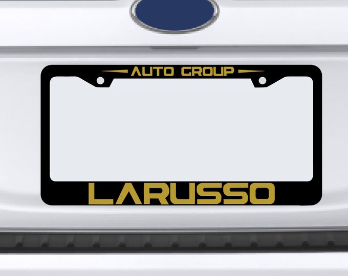 LARUSSO AUTO GROUP Cobra Kai Plastic License Plate Frame Holder Vinyl ...