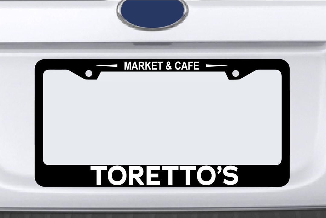 TORETTO'S Market and Cafe Fast Furious Plastic License Plate Frame ...