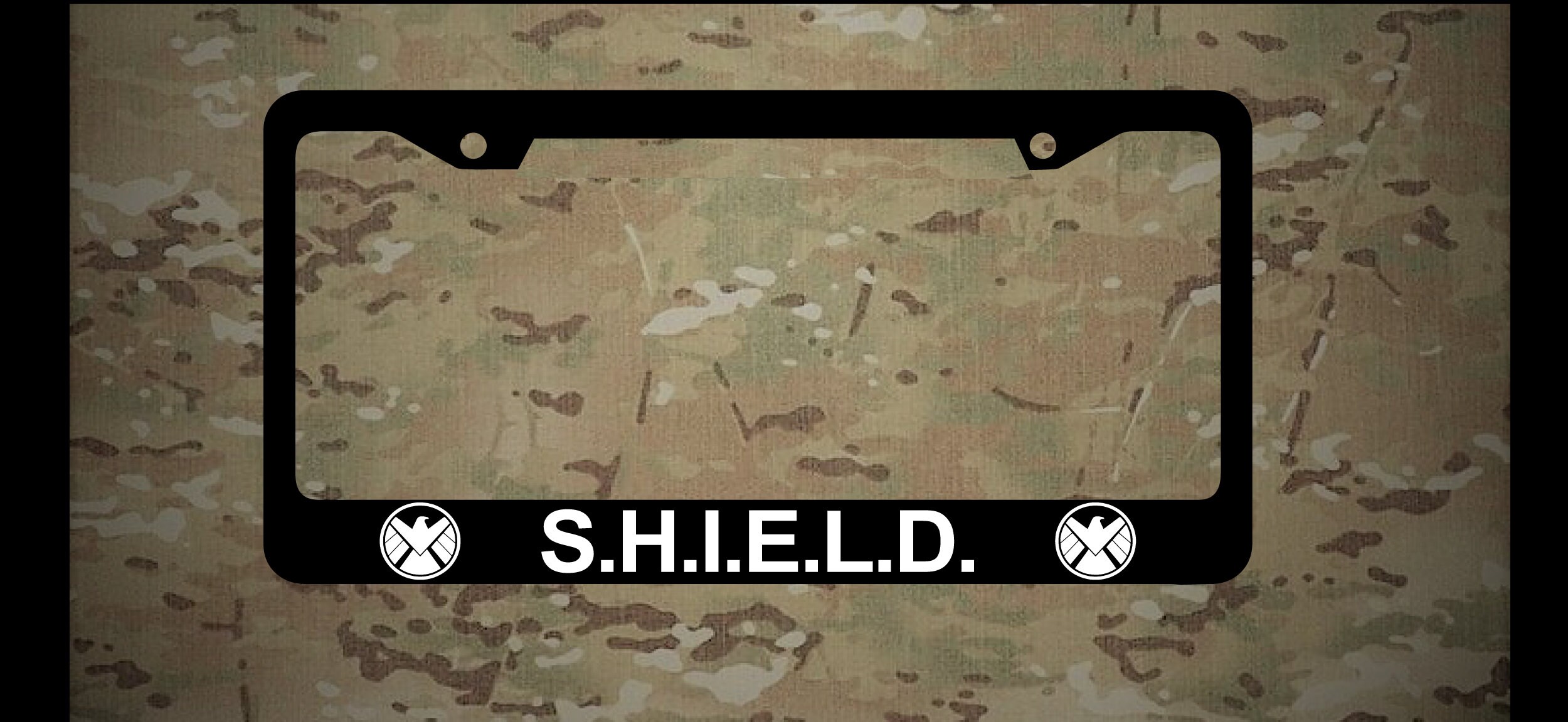 Agents of S.H.I.E.L.D. Plastic License Plate Frame Holder Vinyl Decal ...