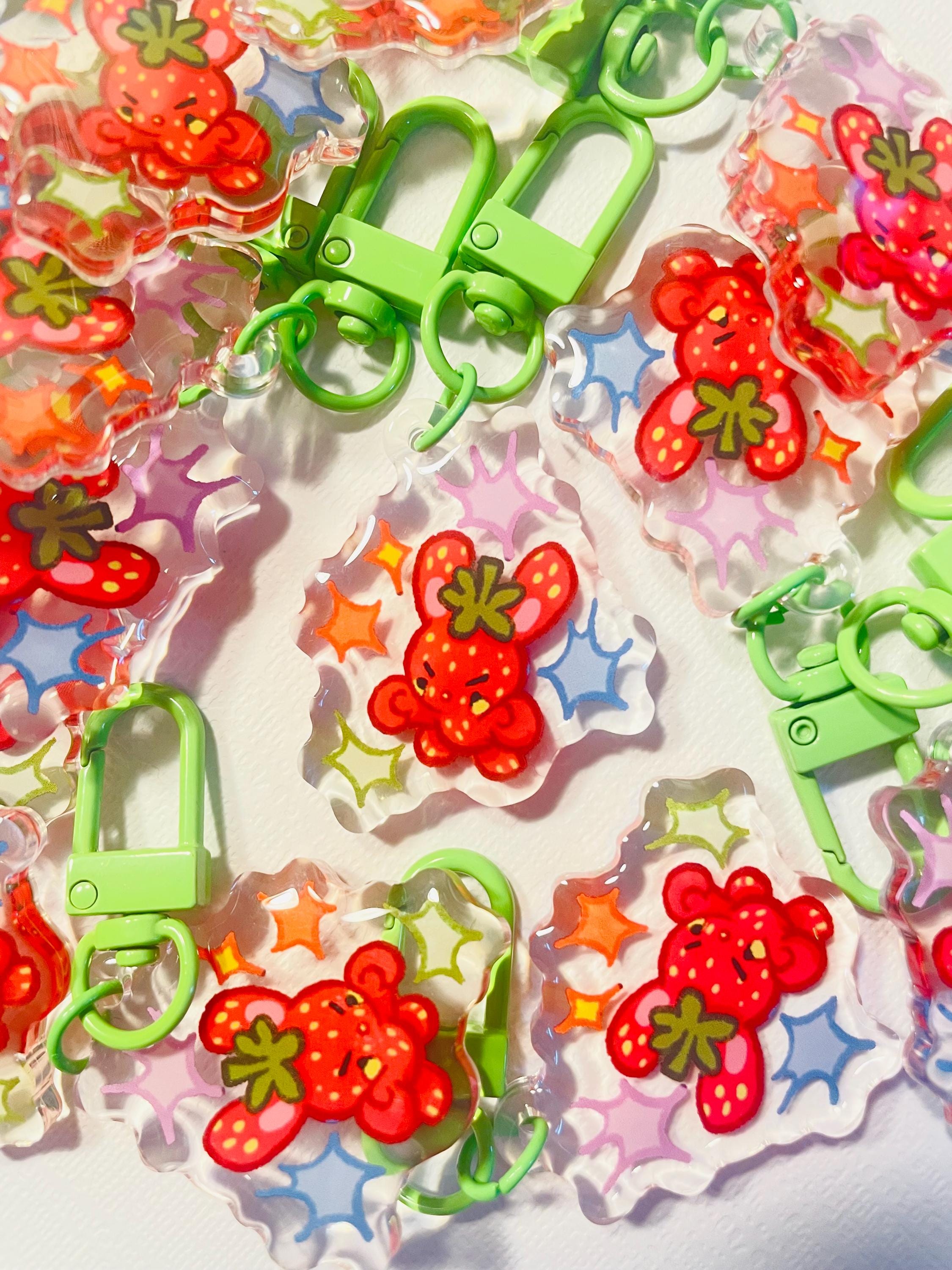 Small Holographic Clear Acrylic Charms - 1.5