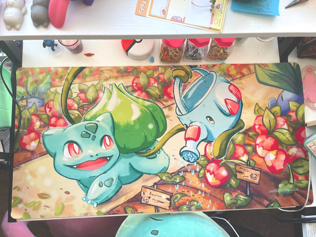 Bulbasaur Garden PKM Jumbo Desk Mats - 28"x14" - Etsy