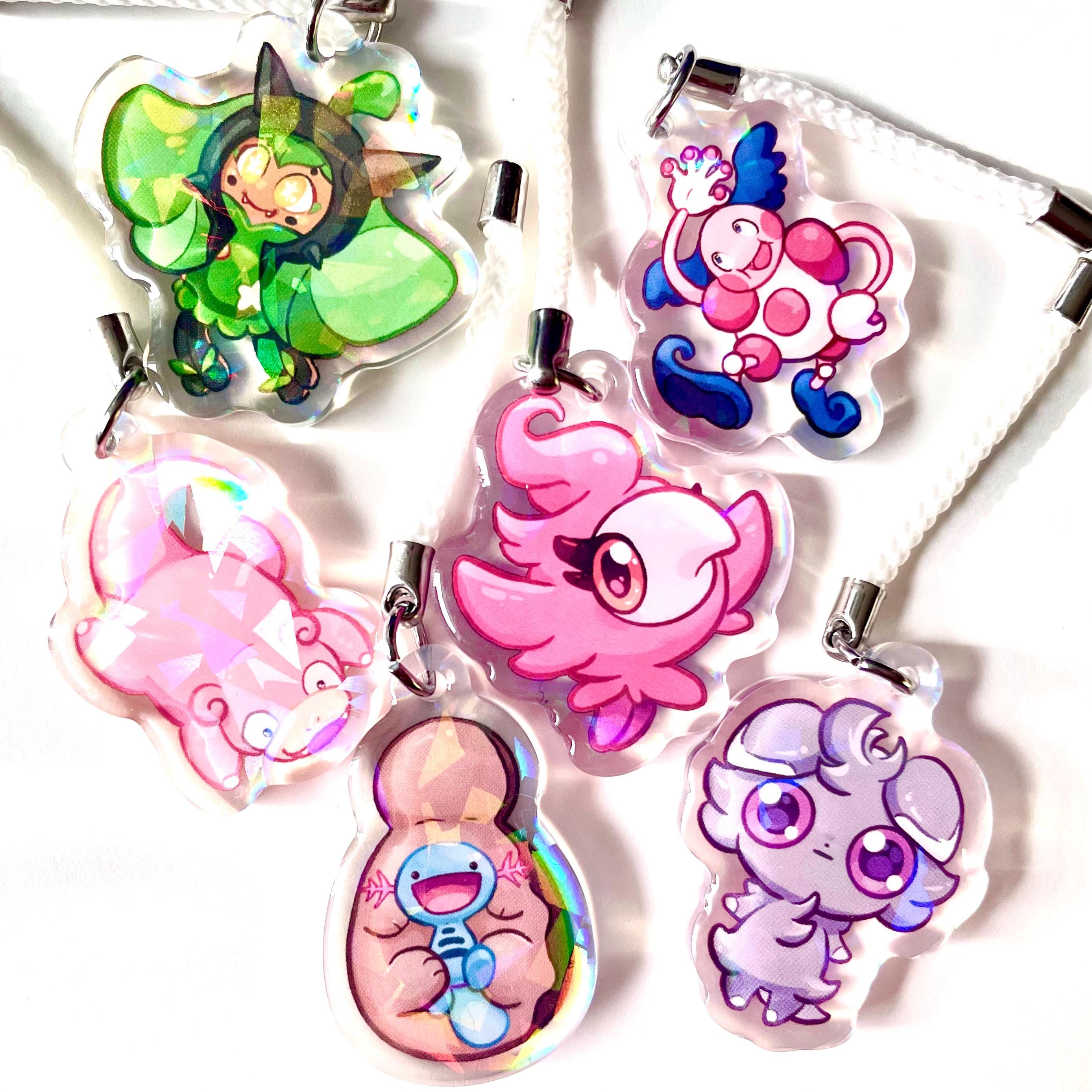 Small Holographic Clear Acrylic Charms - 1.5