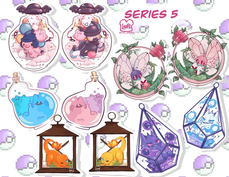 Clear 2.5 Acrylic Pokemon Charms - Etsy