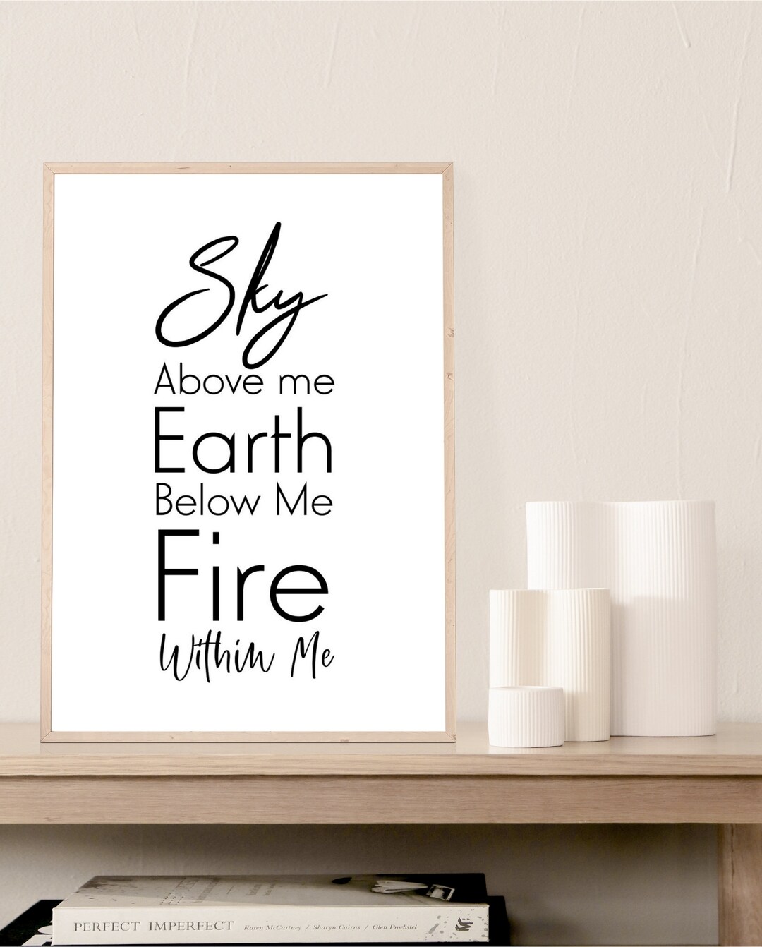 Courage Sayings Wall Art Print, Inspirational Quote Print, Dreams ...